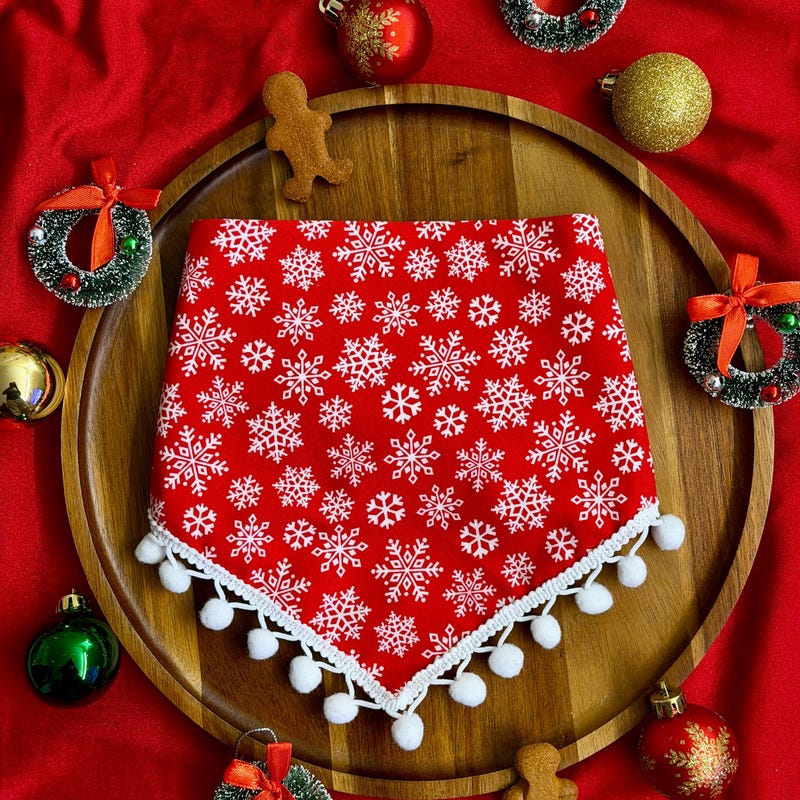 Dog Christmas Bandana - Etsy