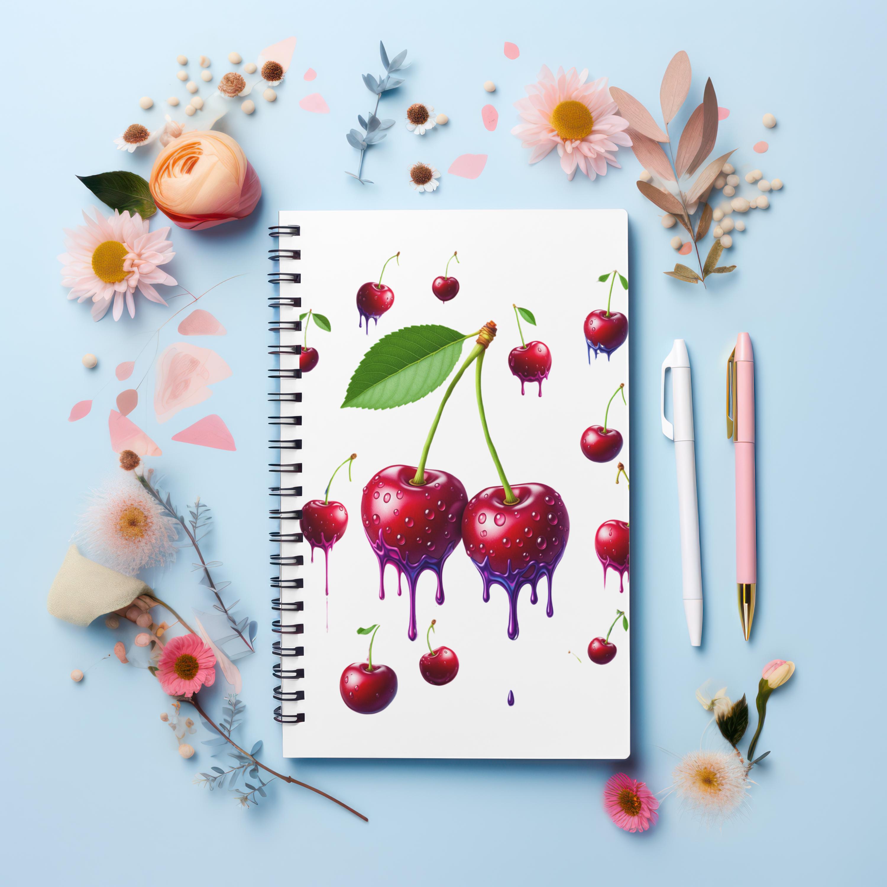 Dripping Cherries Digital Wall Art | Fruit Space Theme | Digital ...