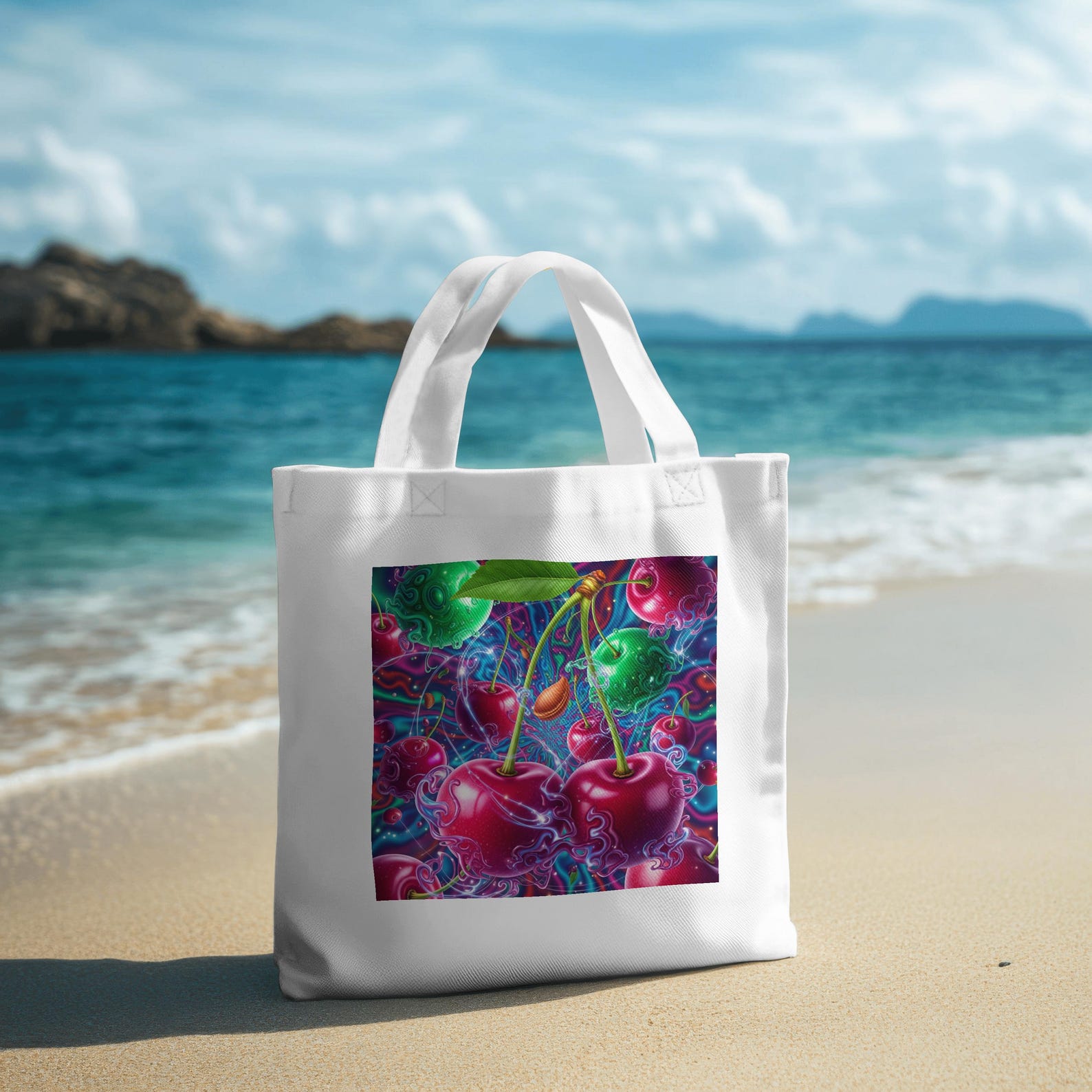 Dancing Cherries Digital Wall Art | Fruit Space Theme | Digital ...