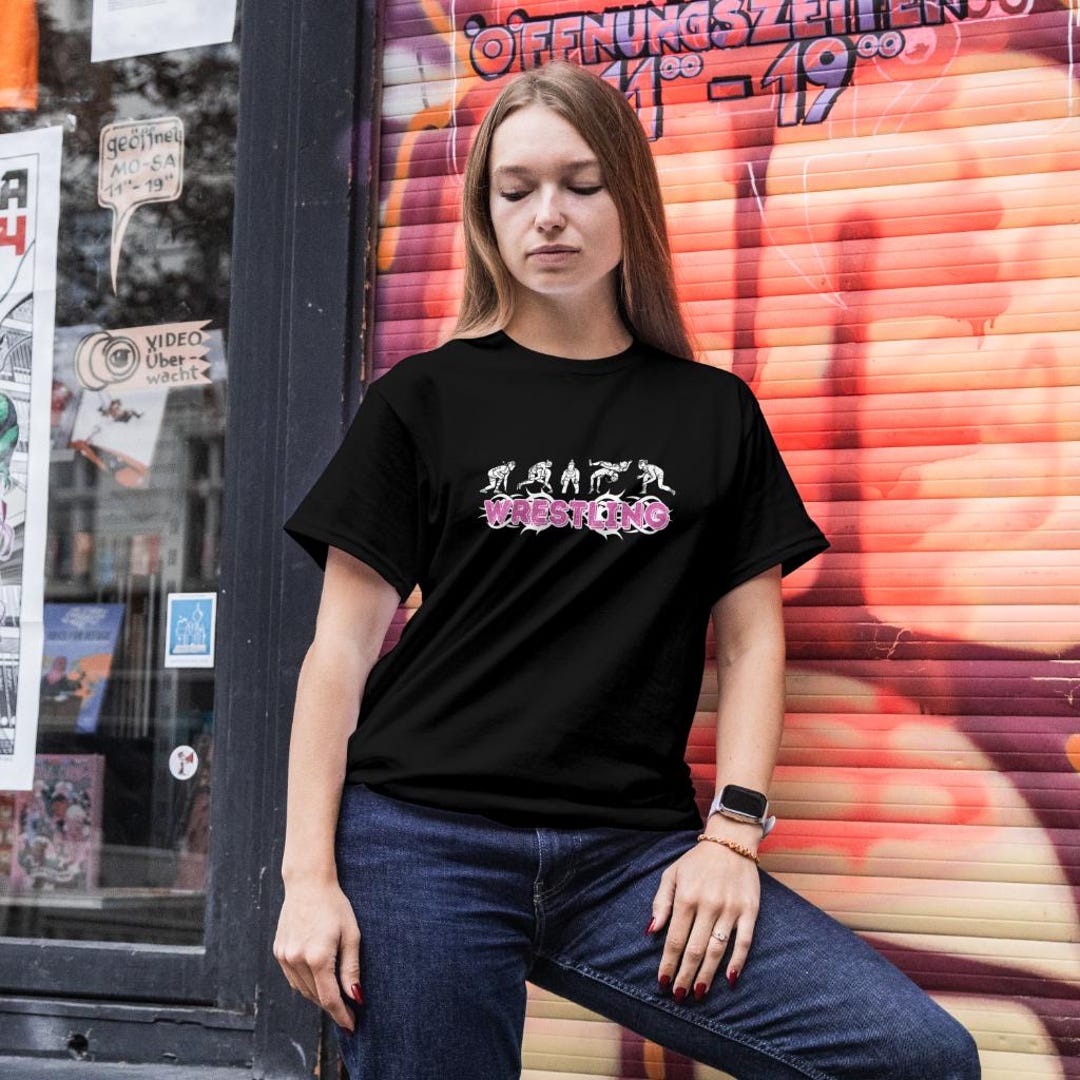 Women's Wrestling Moves T-shirt | Girls Wrestling Graphic Tee | Female ...