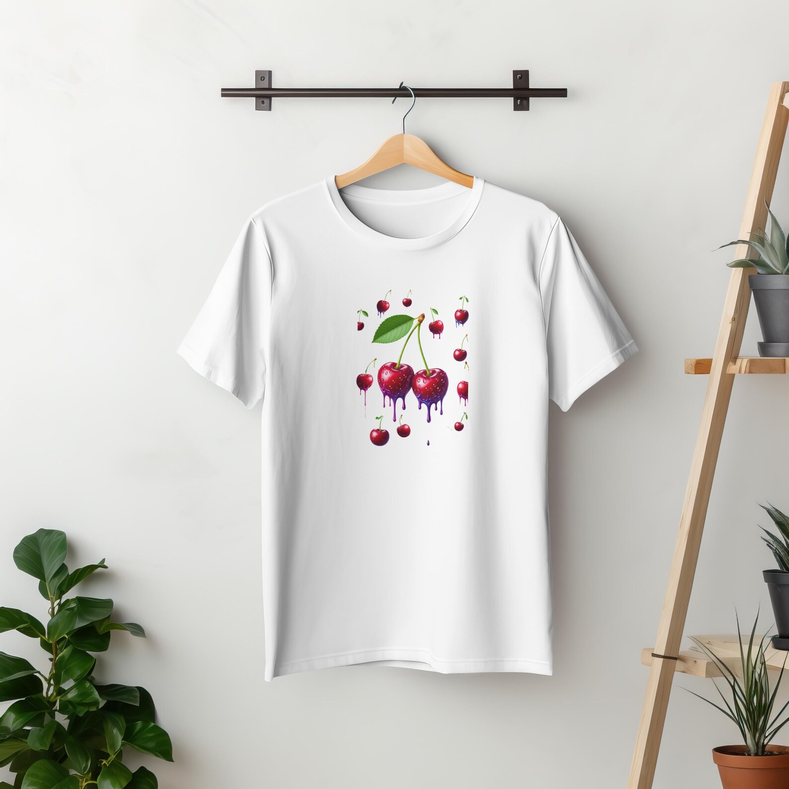 Dripping Cherries Digital Wall Art | Fruit Space Theme | Digital ...