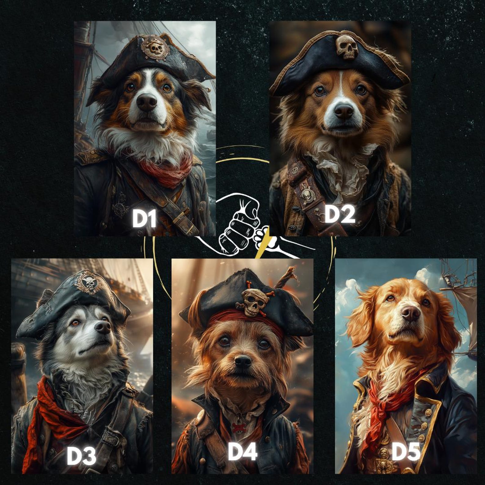 Custom Pet Wanted Poster, Pirate Pet Portrait, Funny Pet Mugshot ...