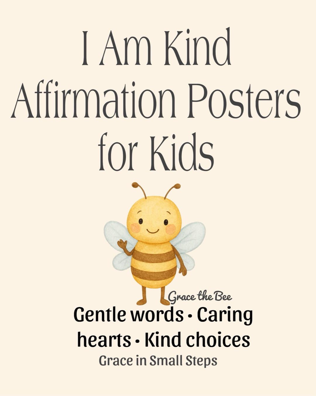 Kindness Affirmation Posters for Kids | 6-poster Positive Self-talk Set ...