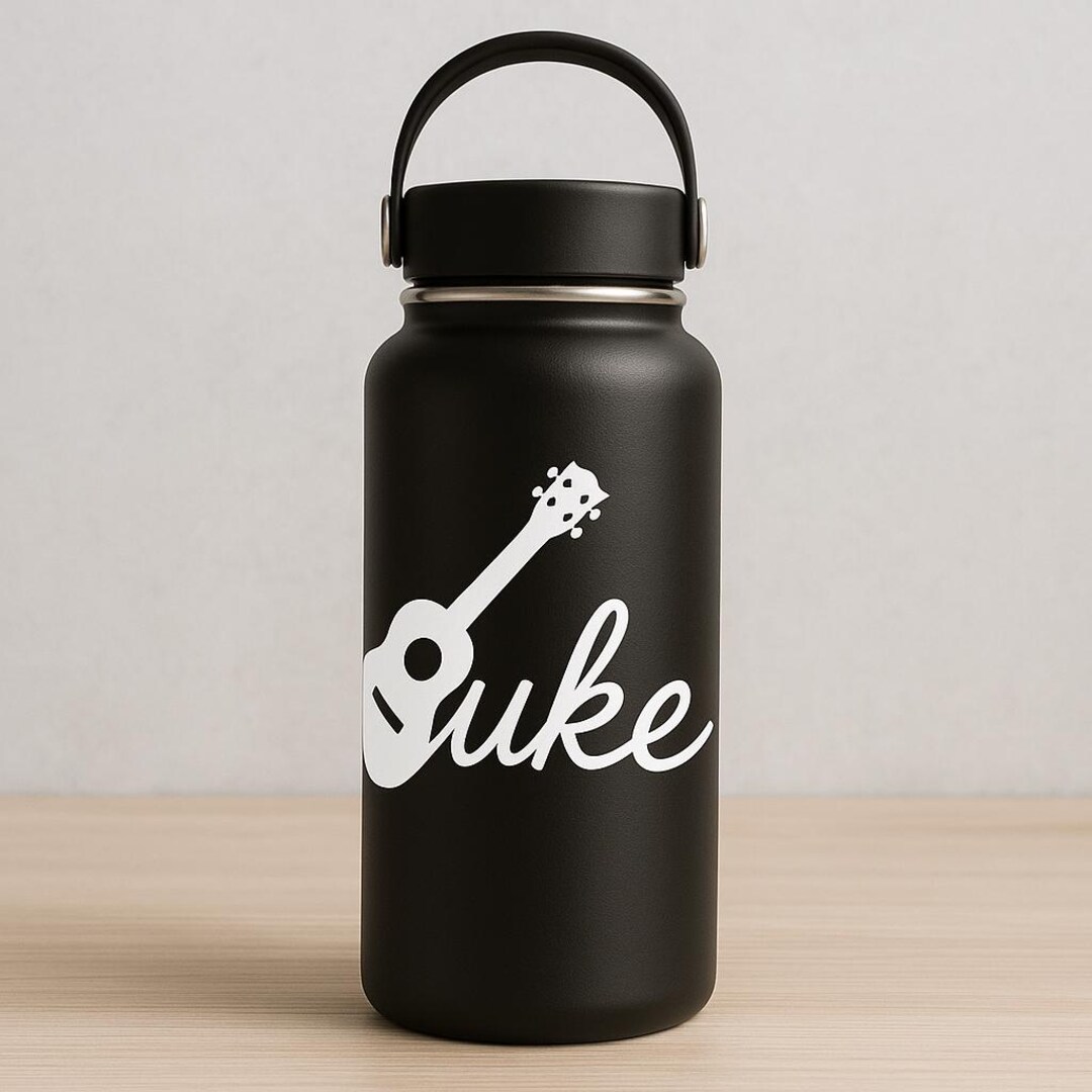 Ukulele Vinyl Decal | “uke” Script Sticker | Musician Gift - Etsy