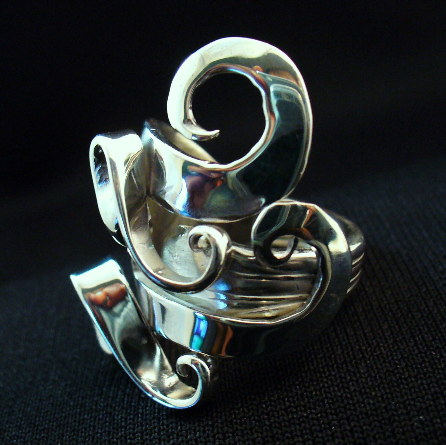 Solid Sterling Silver Real Fork Ring Size 5 to 16 - Etsy