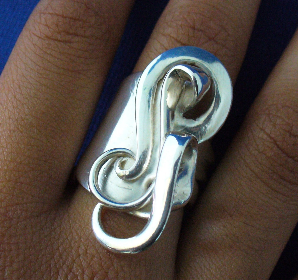 Solid Sterling Silver Fork Ring Made From Actual Antique - Etsy