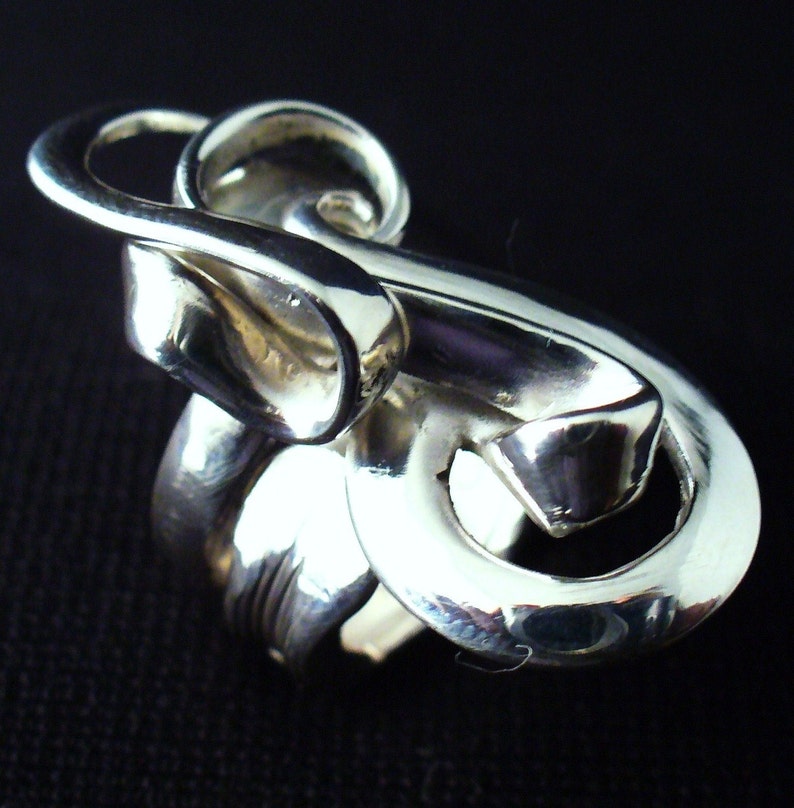 Solid Sterling Silver Fork Ring Made From Actual Antique - Etsy