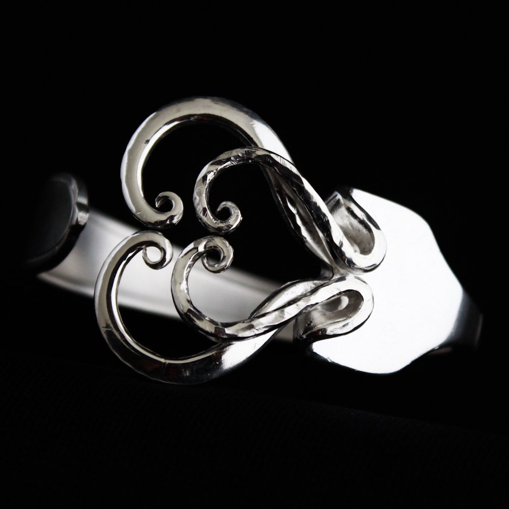 Hearts Fork Bracelet Unique Gifts for Women Gift for Mom Heart - Etsy