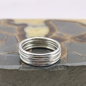 5 Plain Silver Rings Sterling Silver Simple Silver Ring for Women ...