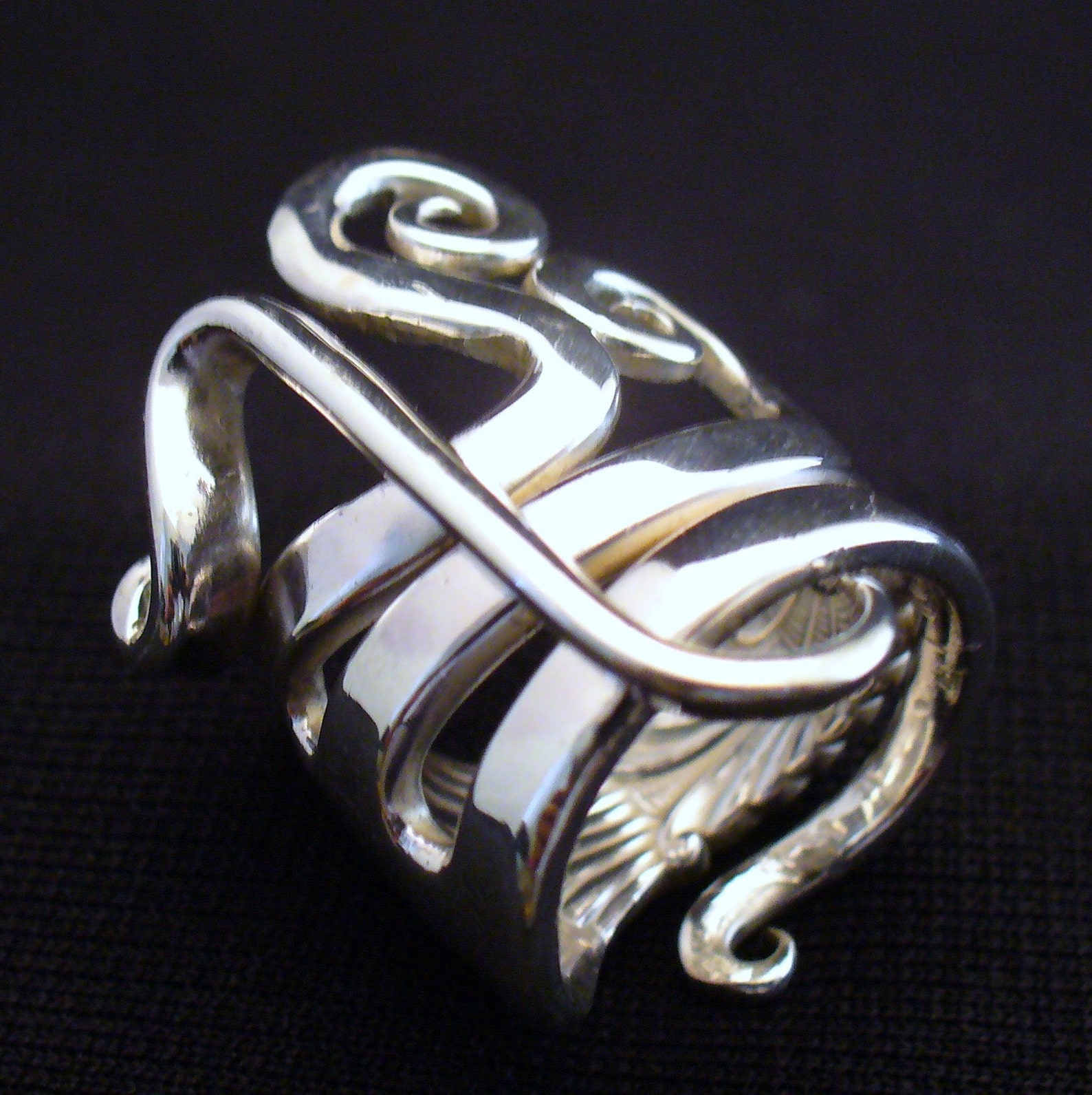 Solid Sterling Silver Real Fork Ring Size 5 to 16 - Etsy Canada