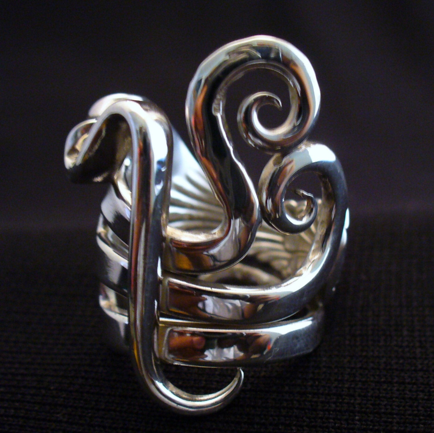 Solid Sterling Silver Real Fork Ring Size 5 to 16 - Etsy Canada