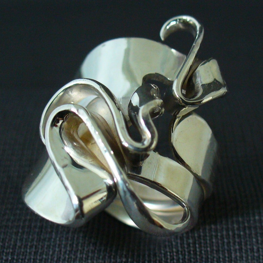 Solid Sterling Silver Real Fork Ring Size 5 to 16 - Etsy