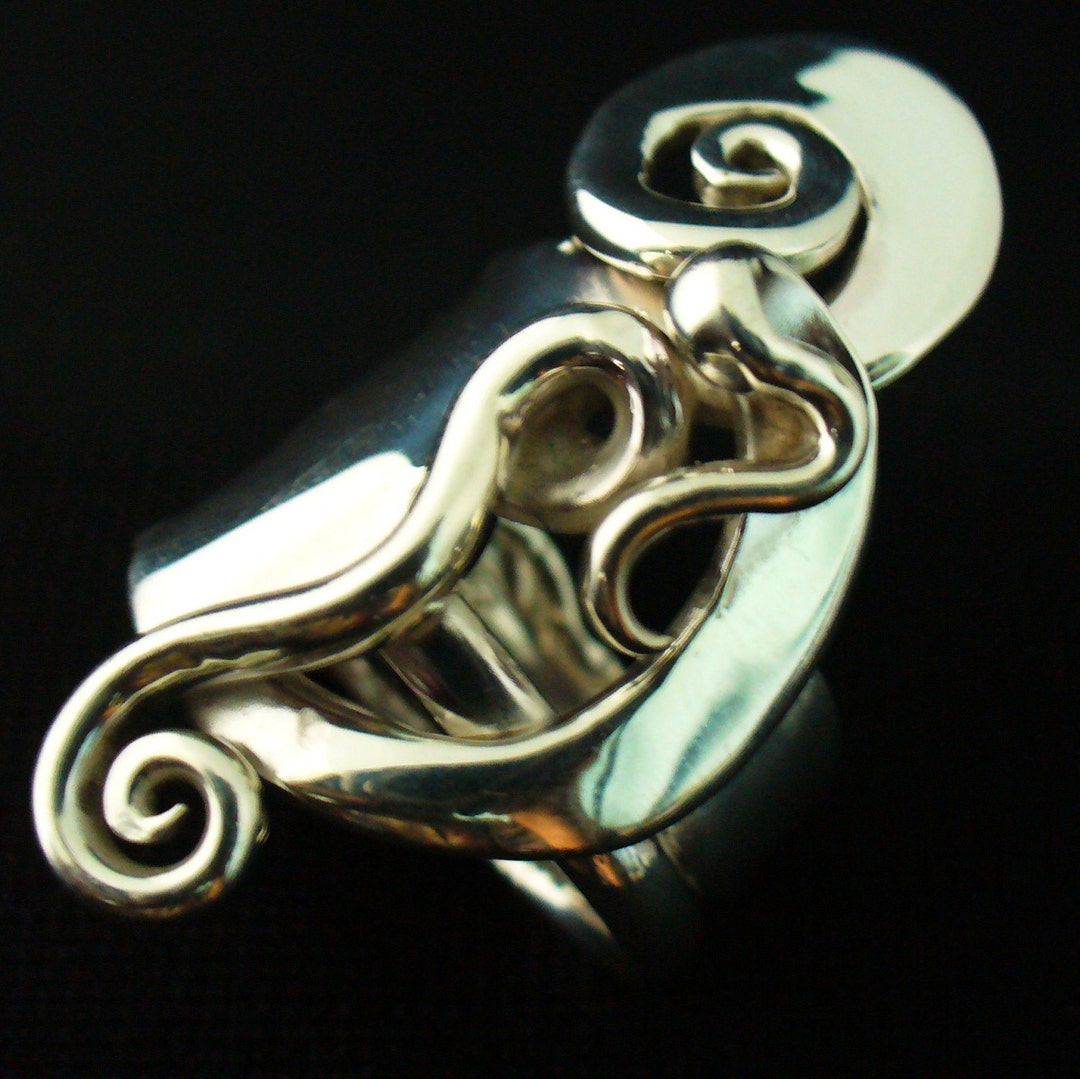 Solid Sterling Silver Real Fork Ring Size 5 to 16 - Etsy