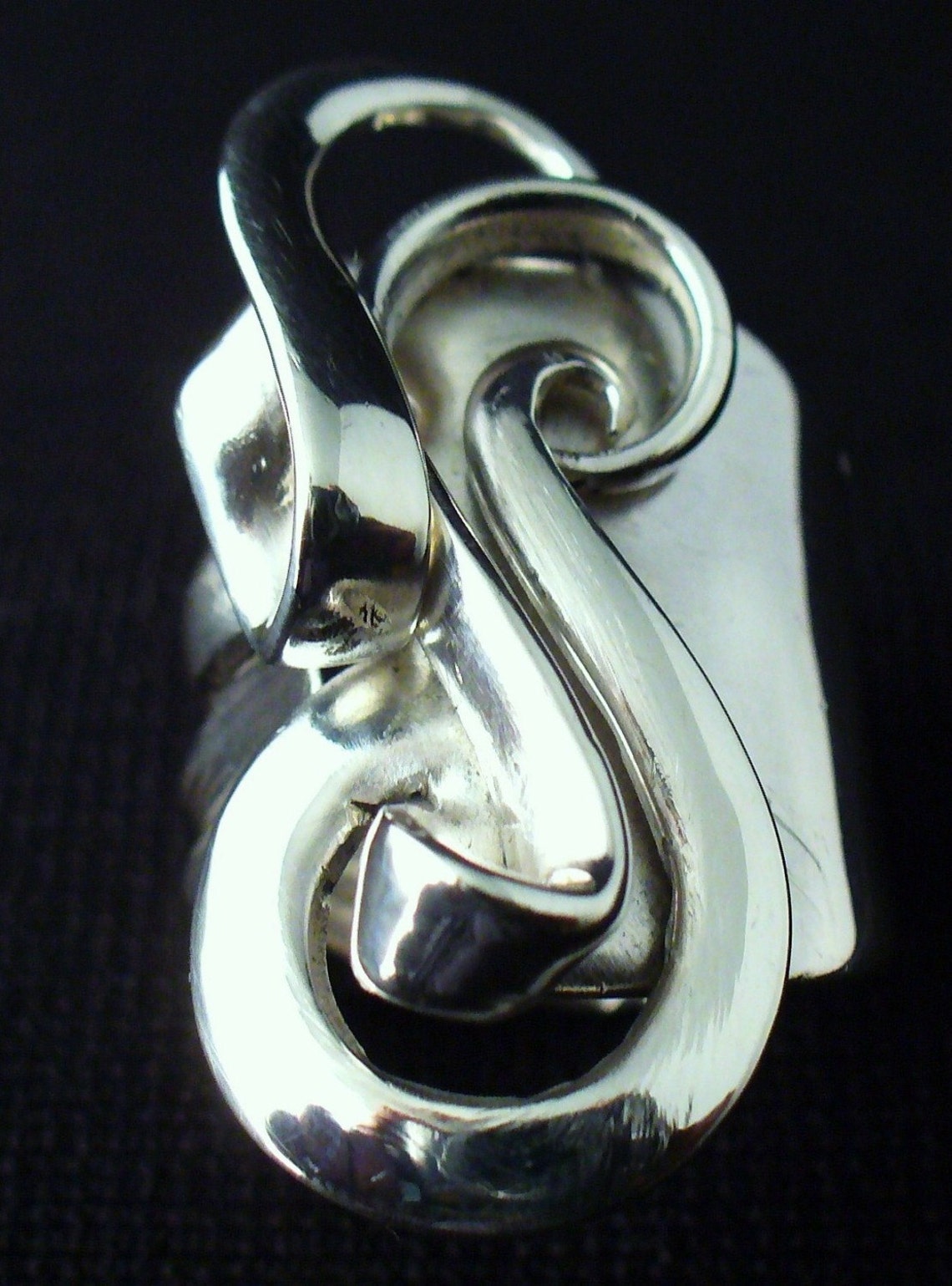 Solid Sterling Silver Fork Ring Made From Actual Antique - Etsy