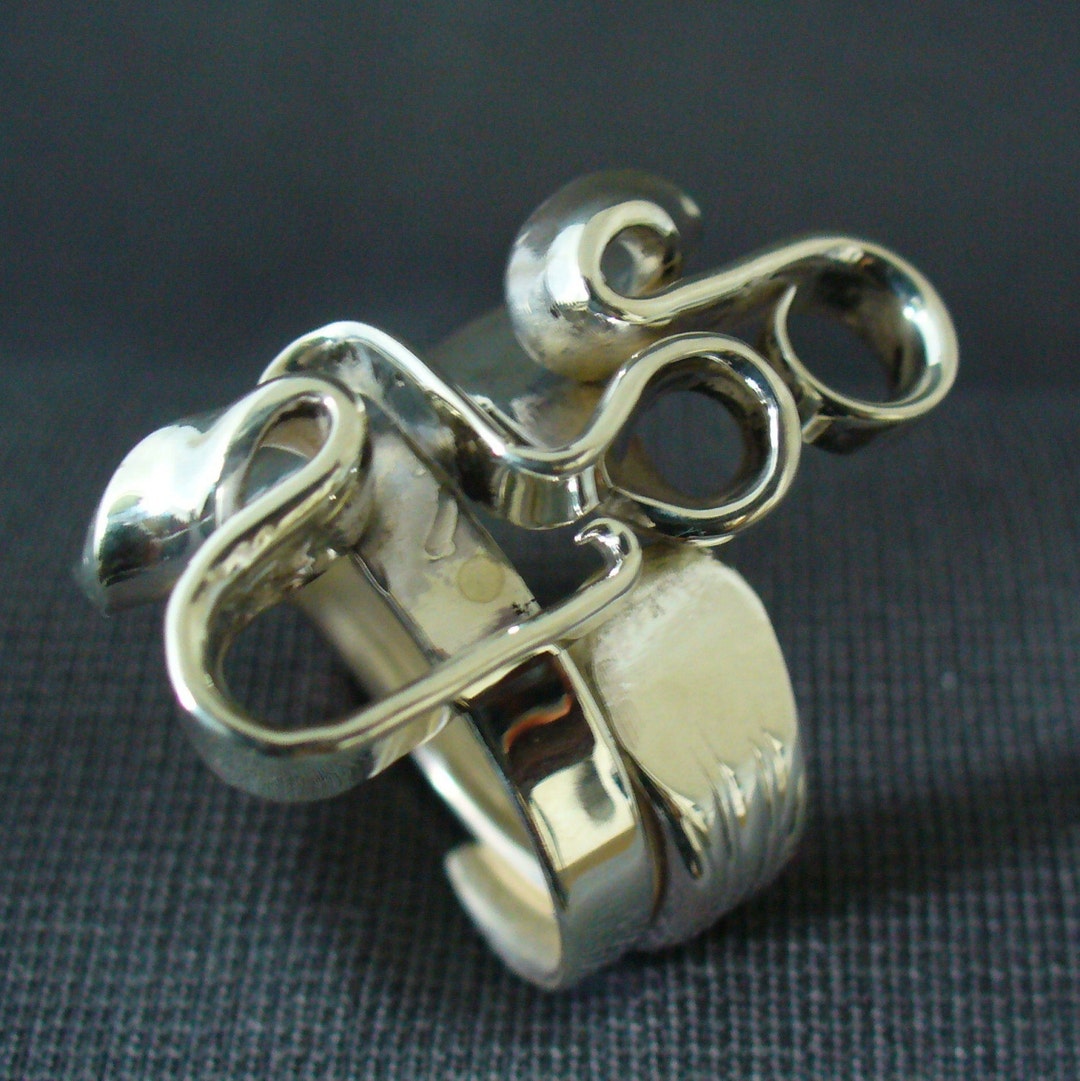 Solid Sterling Silver Real Fork Ring Size 5 to 16 - Etsy