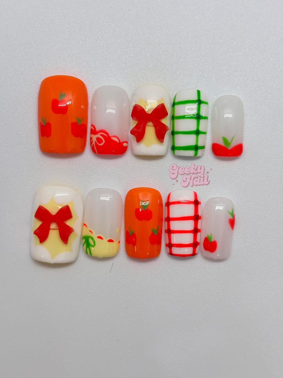 Applejack My Little Pony Press-on Gel Nails - Etsy