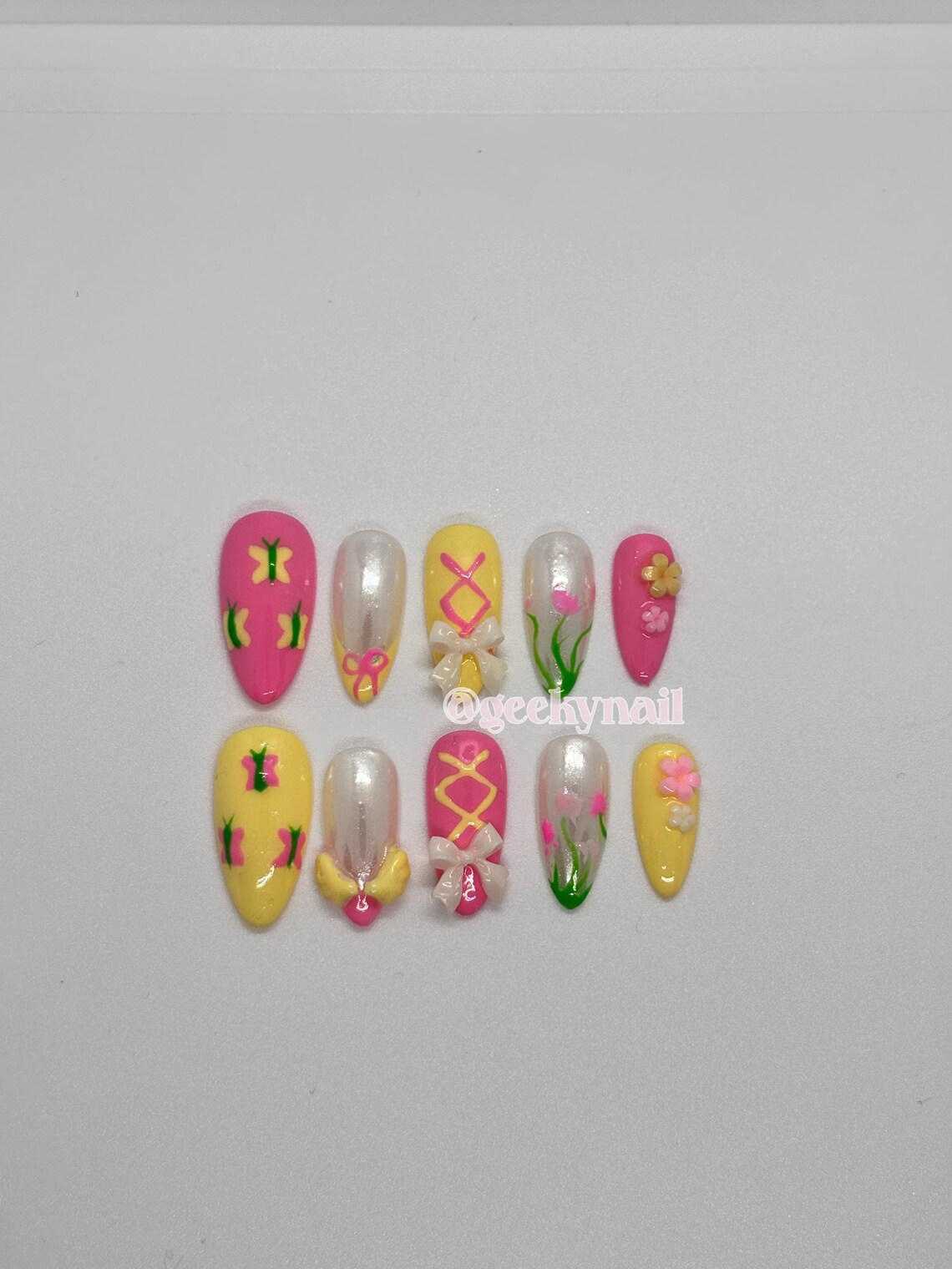 Fluttershy My Little Pony Press-on Gel Nails - Etsy