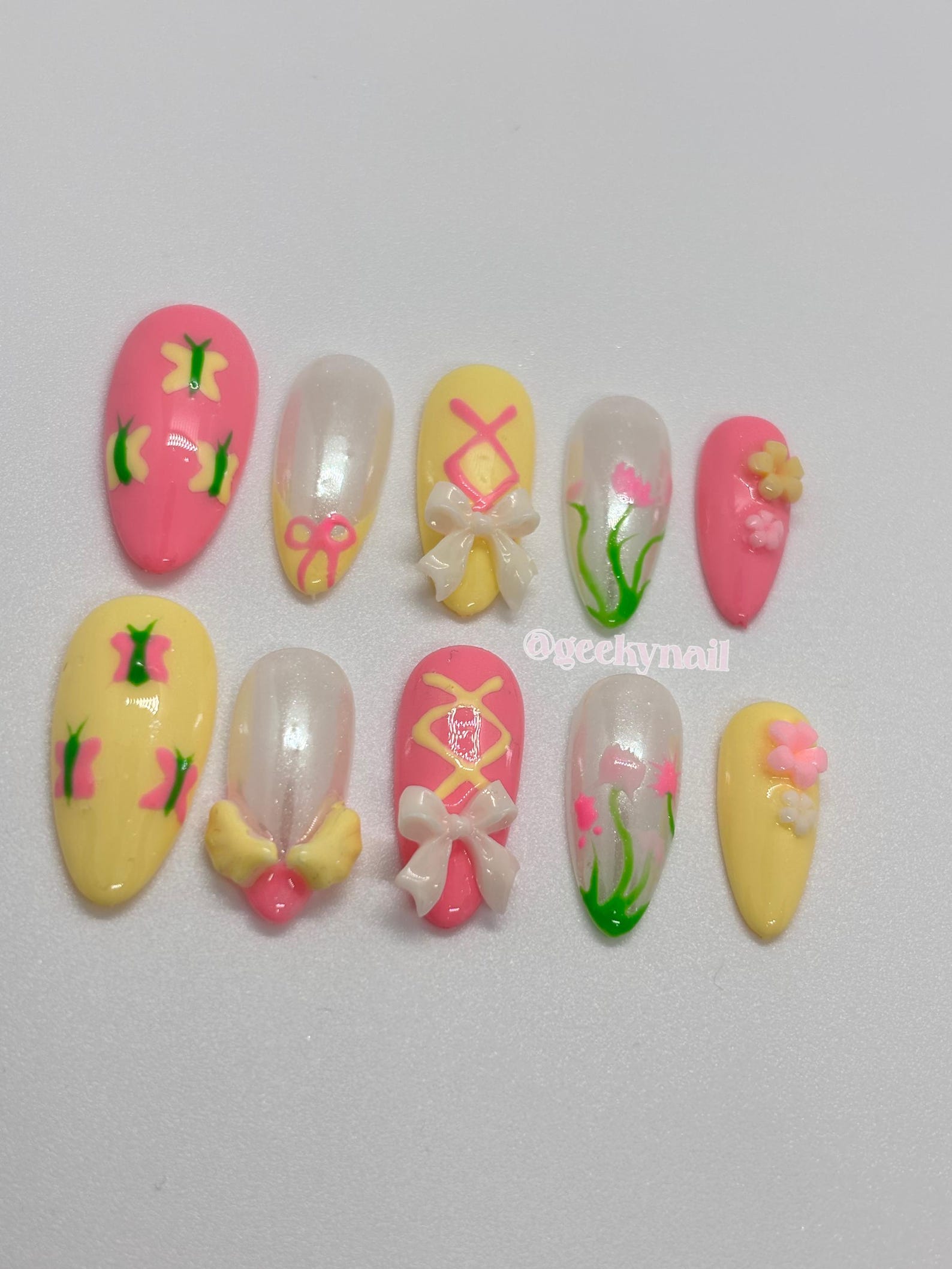 Fluttershy My Little Pony Press-on Gel Nails - Etsy