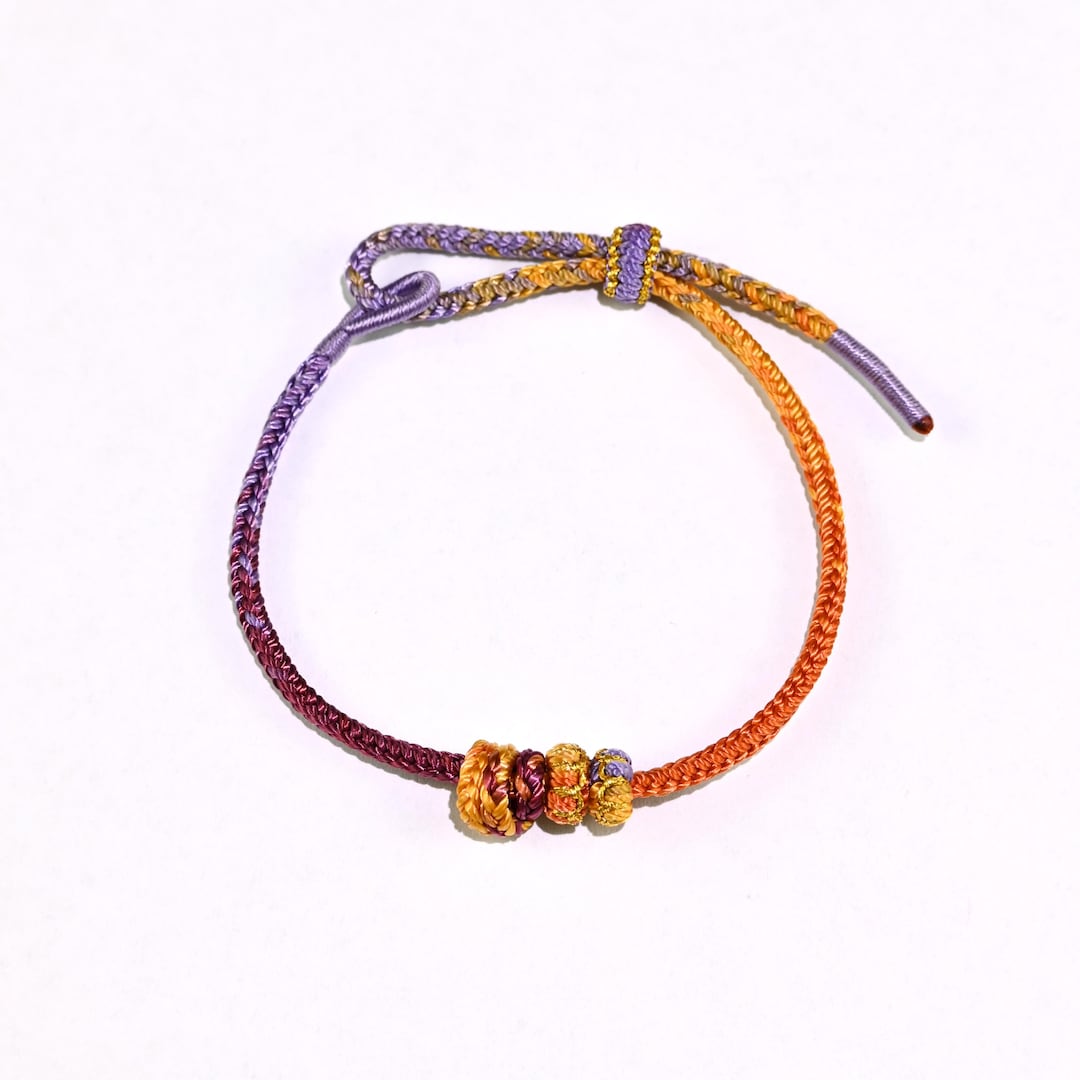 Taoway Handmade Bracelet – Vajra Knot With Double Lotus Knots for ...