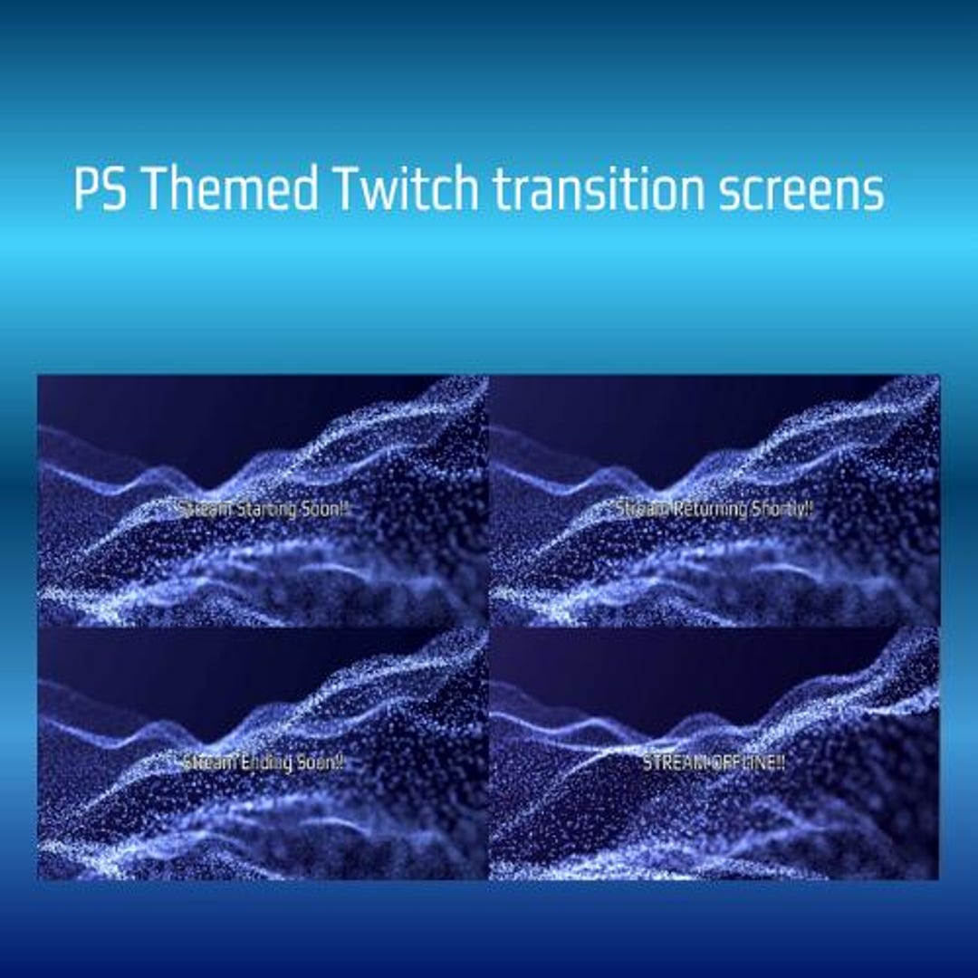 Animated PS Themed Twitch Transition Screen - Etsy
