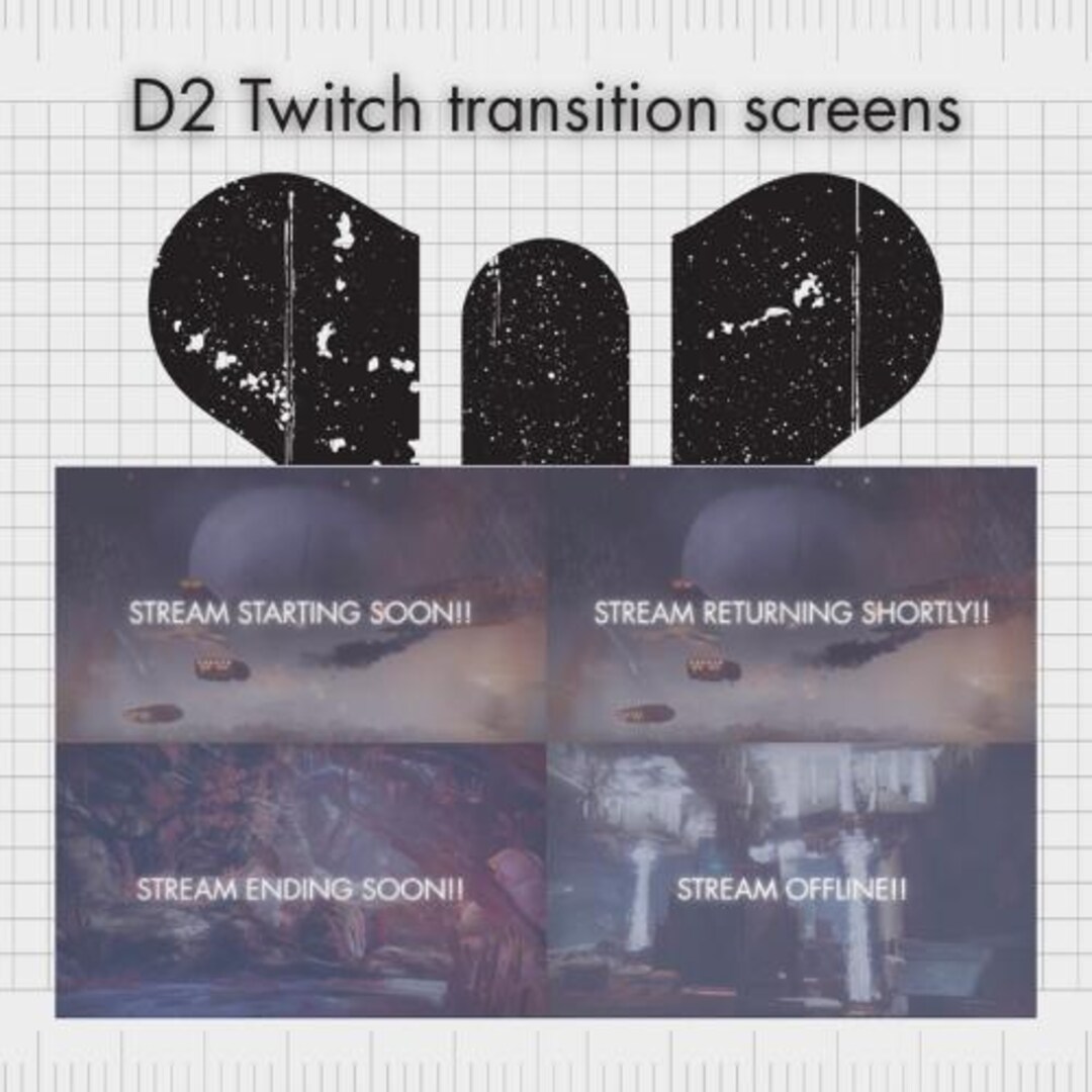 Destiny Twitch Transitions Screens | Themed Stream Overlay - Etsy