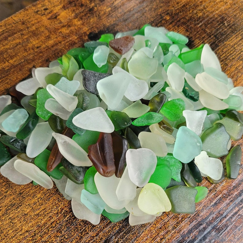 300g 350g Scottish Sea Glass, Real & Raw. Bulk Craft Supplies Mixed ...