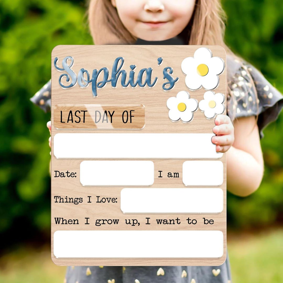 Custom First and Last Day School Sign, Back to School Sign ...