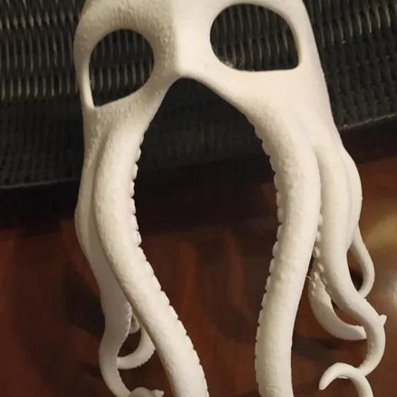 Cthulhu Mask STL: Lovecraft Horror 3D Printable Tentacle Mask - Etsy