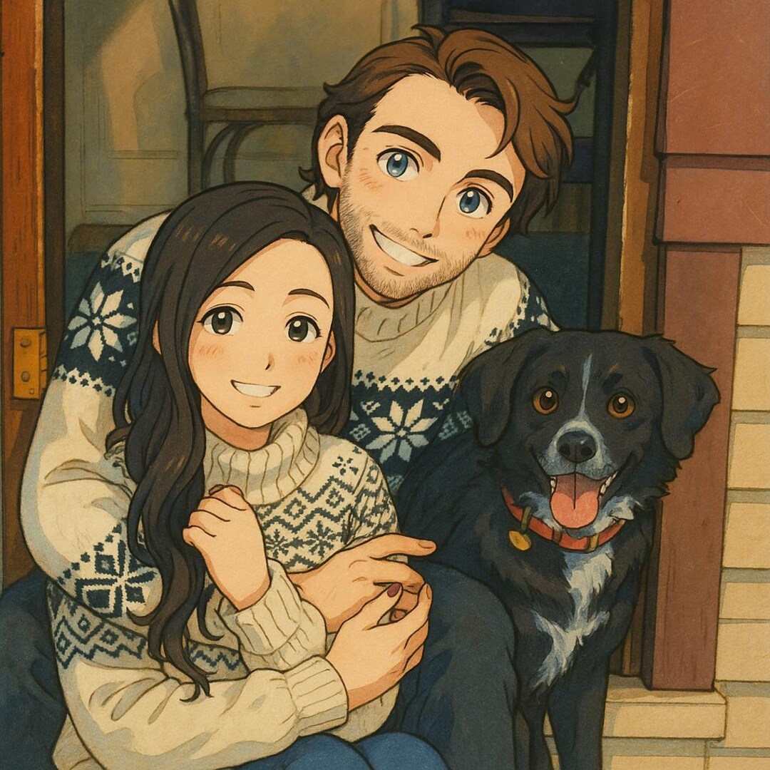 Custom Ghibli Style Anime Portrait, Personalized Anime From Photo ...