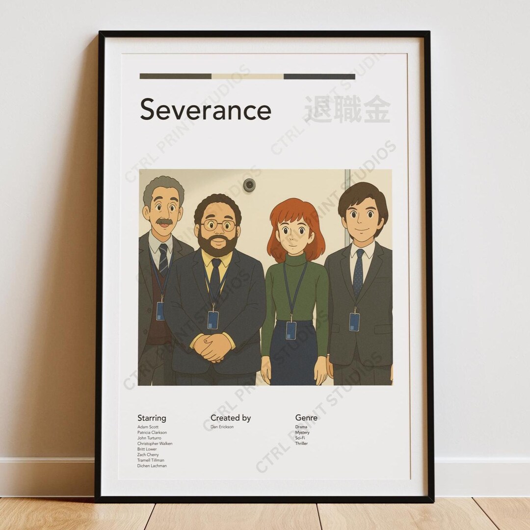 Severance Poster, Severance Anime Poster, Studio Ghibli Poste, TV Show ...