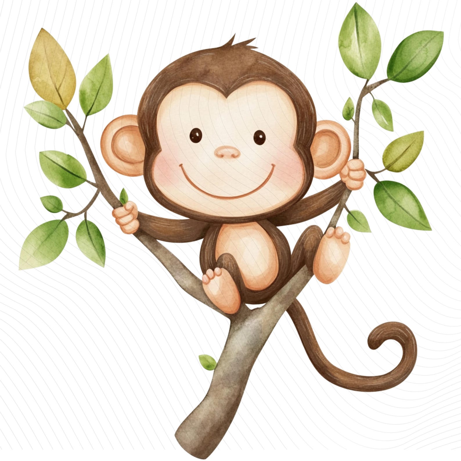 Safari Animal Clipart: Baby Shower Nursery Decor (PNG Files, Digital ...
