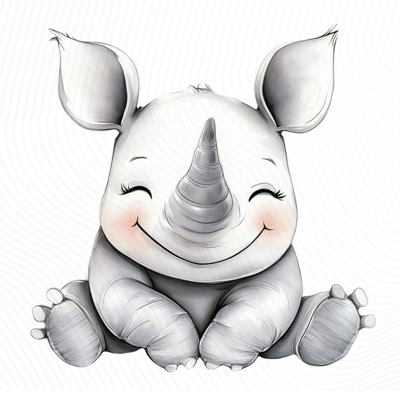 Safari Animal Clipart: Baby Shower Nursery Decor (PNG Files, Digital ...
