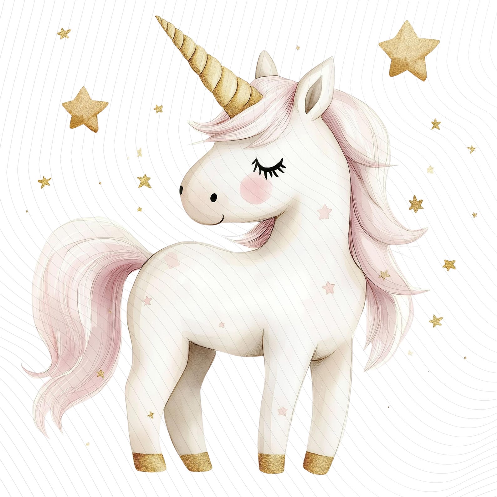 Unicorn Clipart, Whimsical Unicorns, Girl Nursery Clipart, Birthday ...