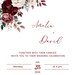 Watercolor Burgundy Floral Bouquet, Burgundy Flowers, Floral Borders ...