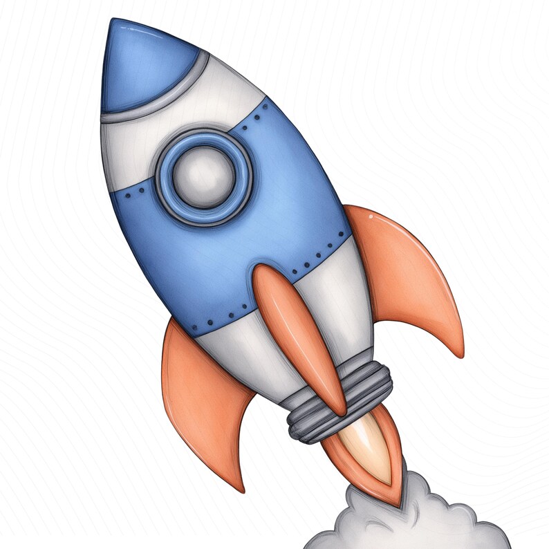 Space Watercolor Clipart for Nursery Decor, Cute Astronaut & Planets ...