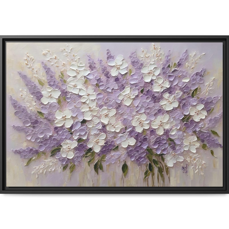 Purple Flower Painting - Etsy