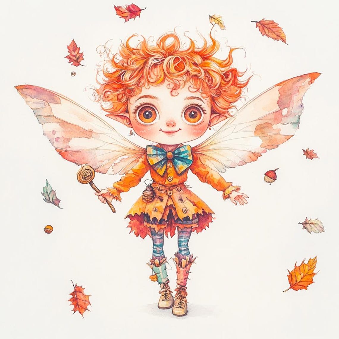 Whimsical Candy Fairy Clipart – 10 High-res Watercolor Jpgs – Fantasy ...