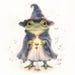 Whimsical Wizard Frog Clipart – 10 Magical High-res Jpgs – Fantasy Toad ...