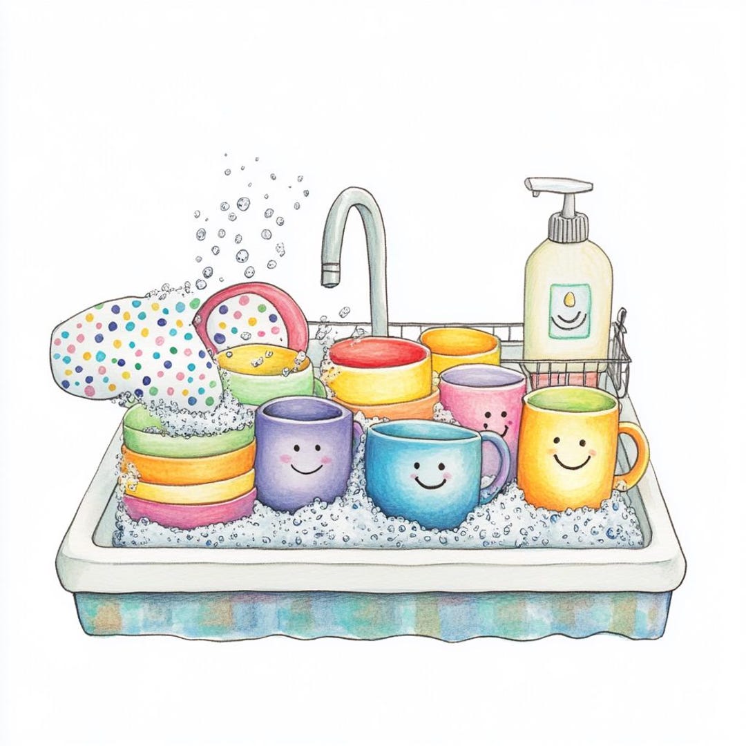 Chore Clip Art – 10 Cute Smiling Cleaning Supplies Jpgs – Whimsical ...