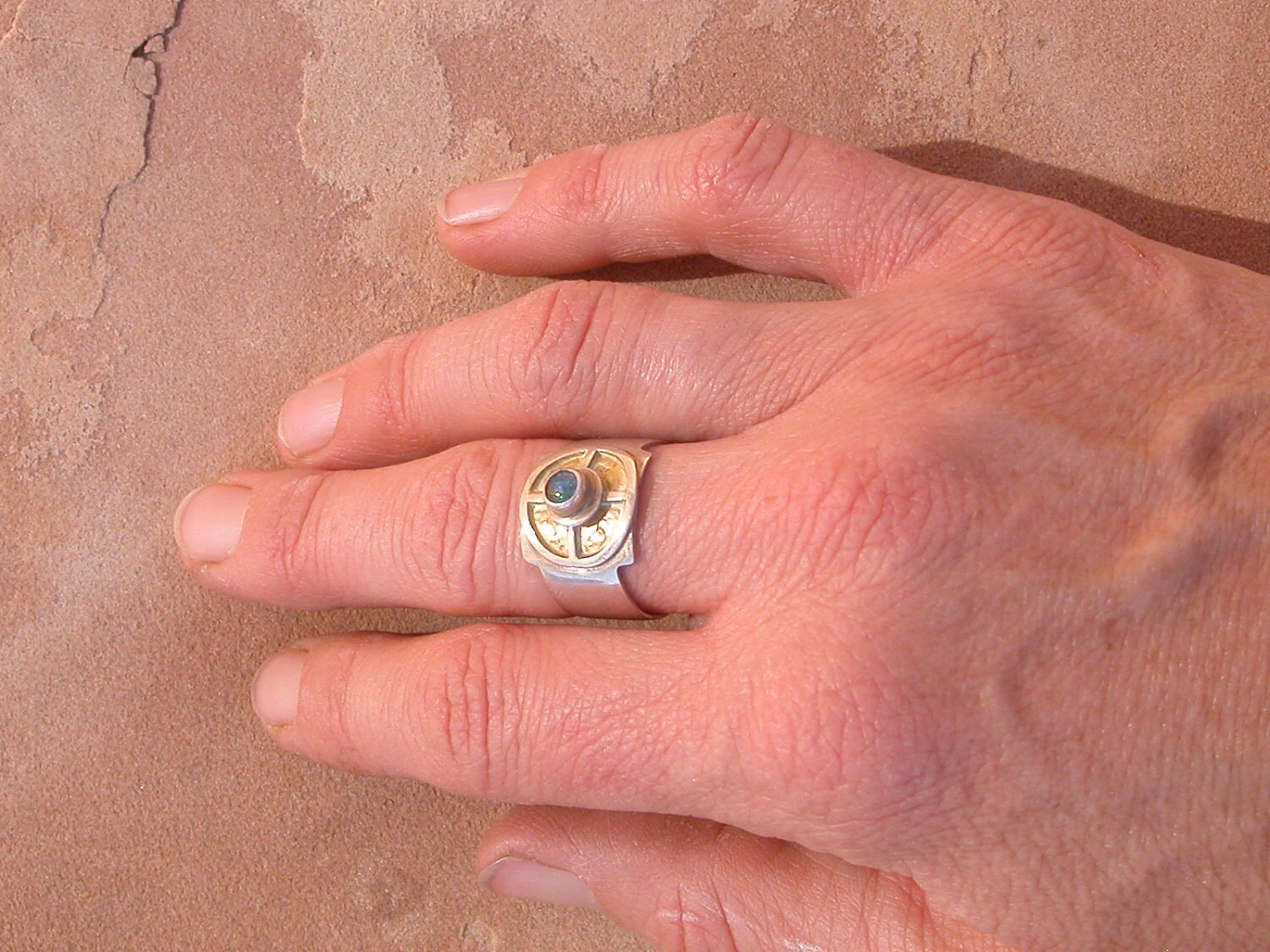 Opal Medicine Wheel Ring - Etsy