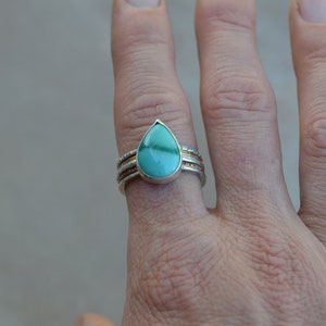Turquoise Stack Ring Set - Etsy