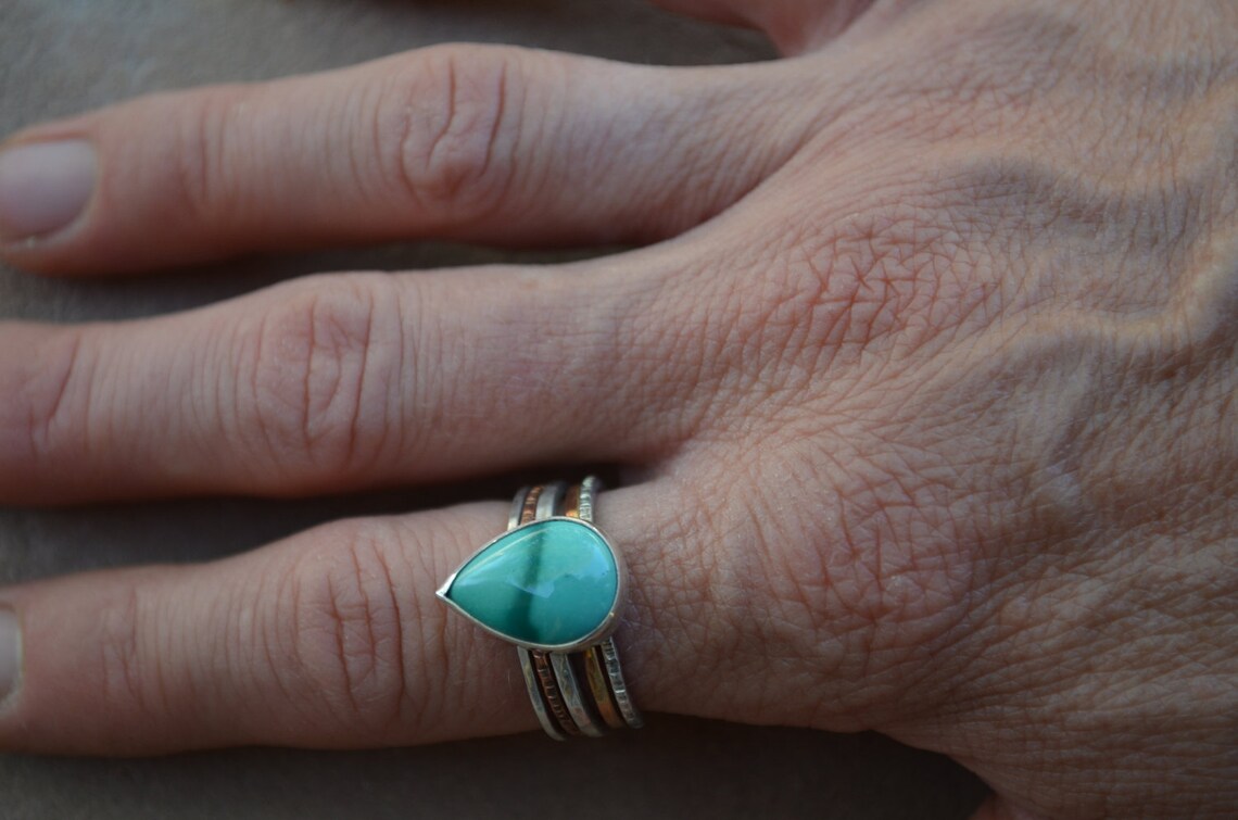 Turquoise Stack Ring Set - Etsy