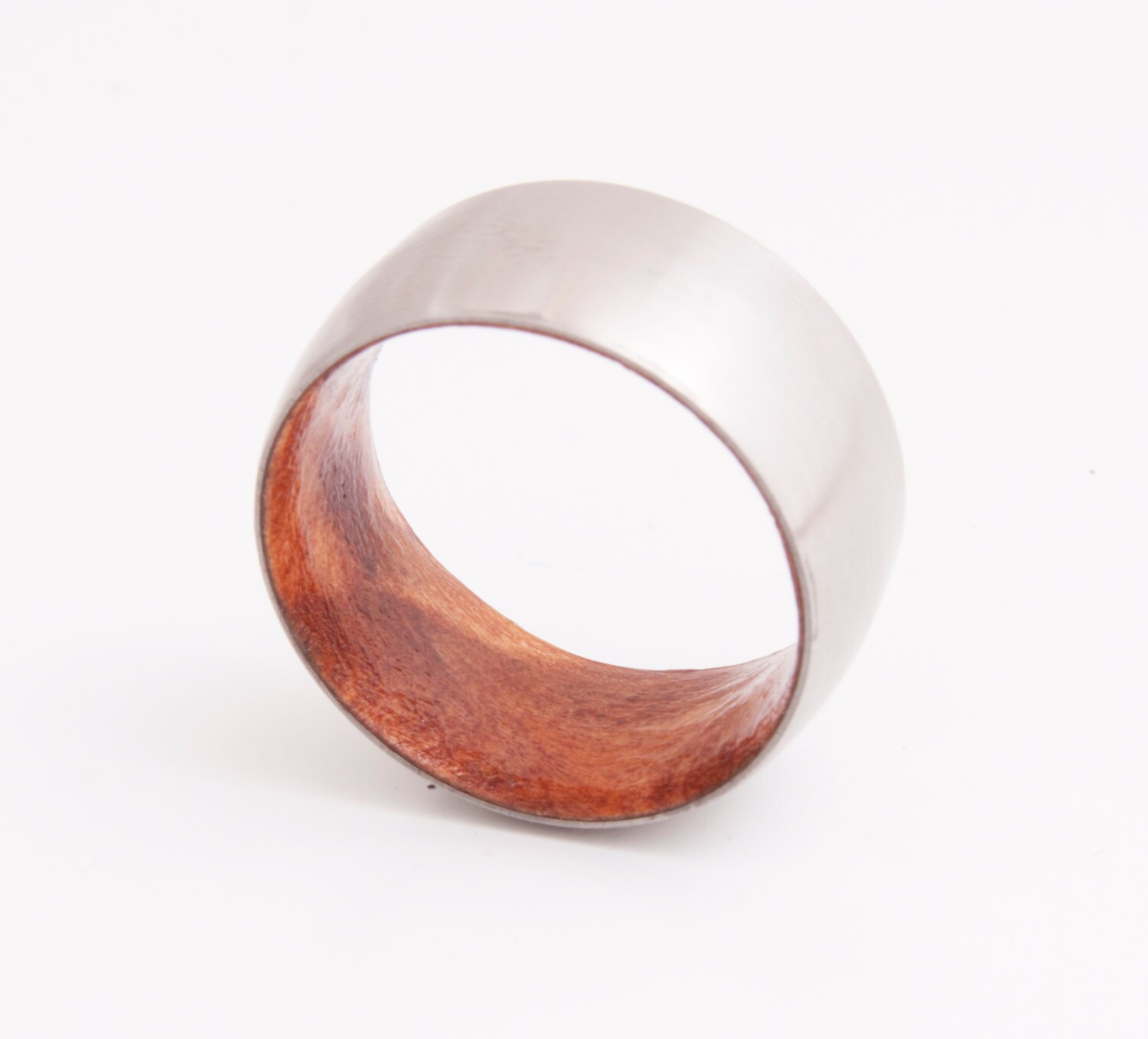 California Red Wood Ring for Men and Woman Titanium Wedding - Etsy