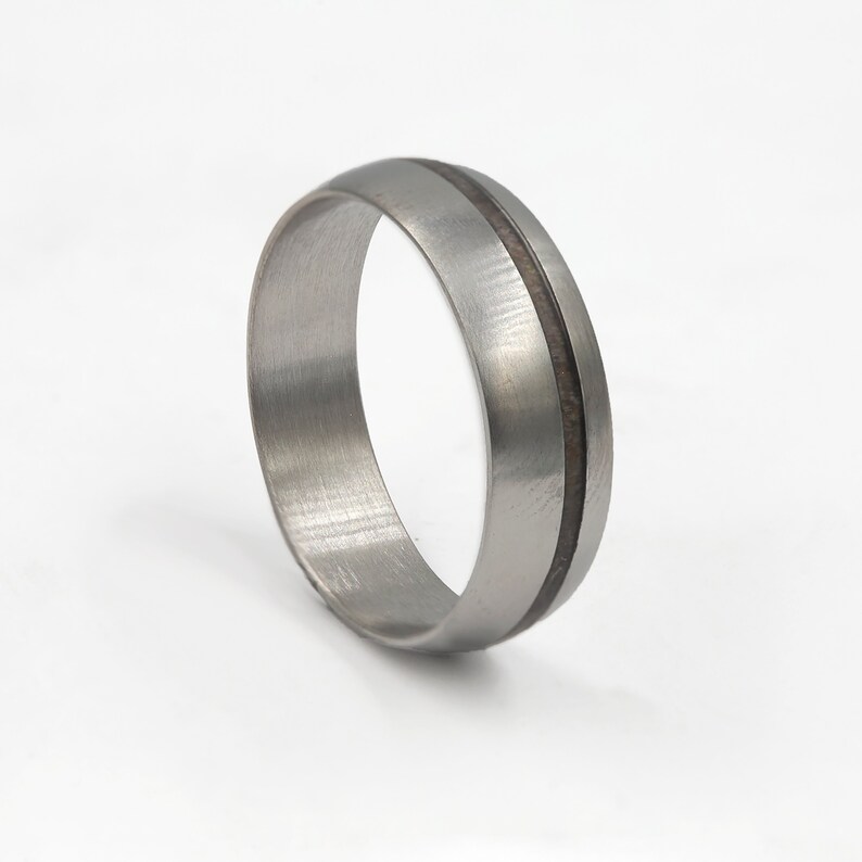 Ruby Ring for Man and Woman Titanium Wedding Band Raw Stone | Etsy