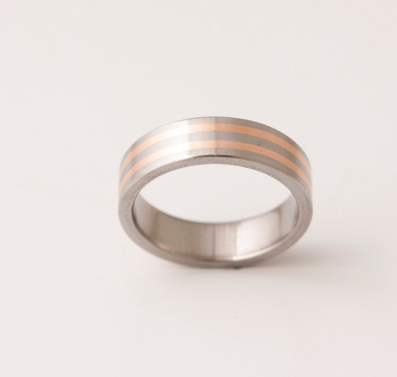Man Copper Ring for Man Mens Wedding Band Flat Band Size 3 to 16 ...