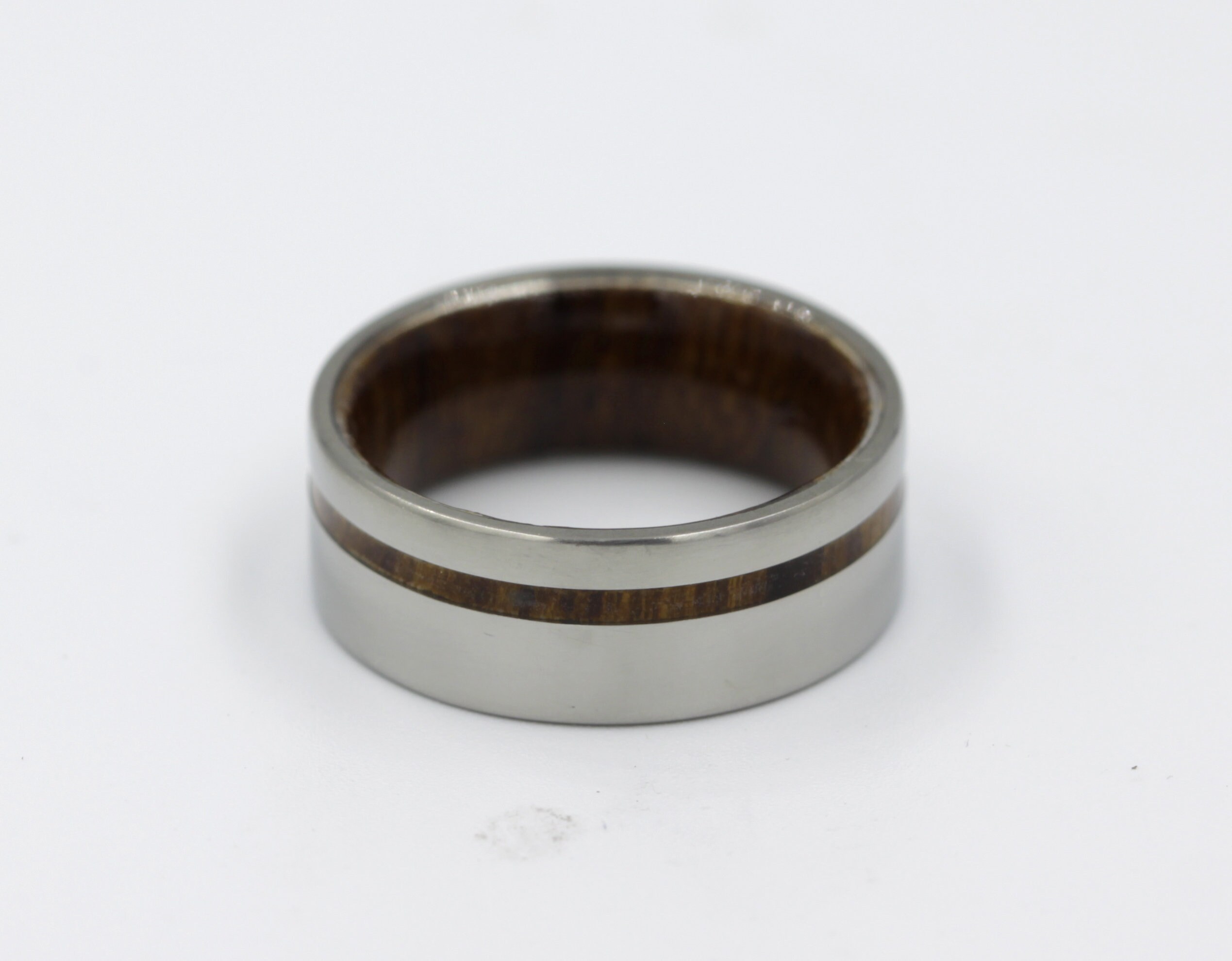 Titanium Wood Ring for Men Woman Iron Wood Wedding Band Size 3 to 16 ...
