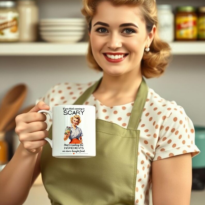 Funny Canning Mug: Retro Housewife, Homesteader Gift - Etsy