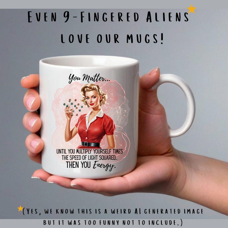 Funny Science Teacher Mug: Einstein E=mc2 STEM Gift - Etsy