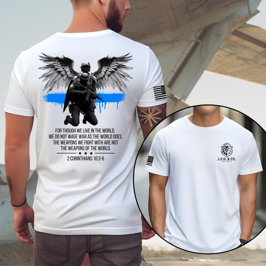 Spiritual Warfare T-shirt: SWAT Operator & Tactical Angel - Etsy