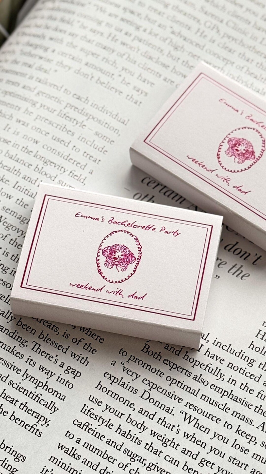 Custom Wedding Matchboxes, Unique Wedding Matchboxes, Hand-drawn ...